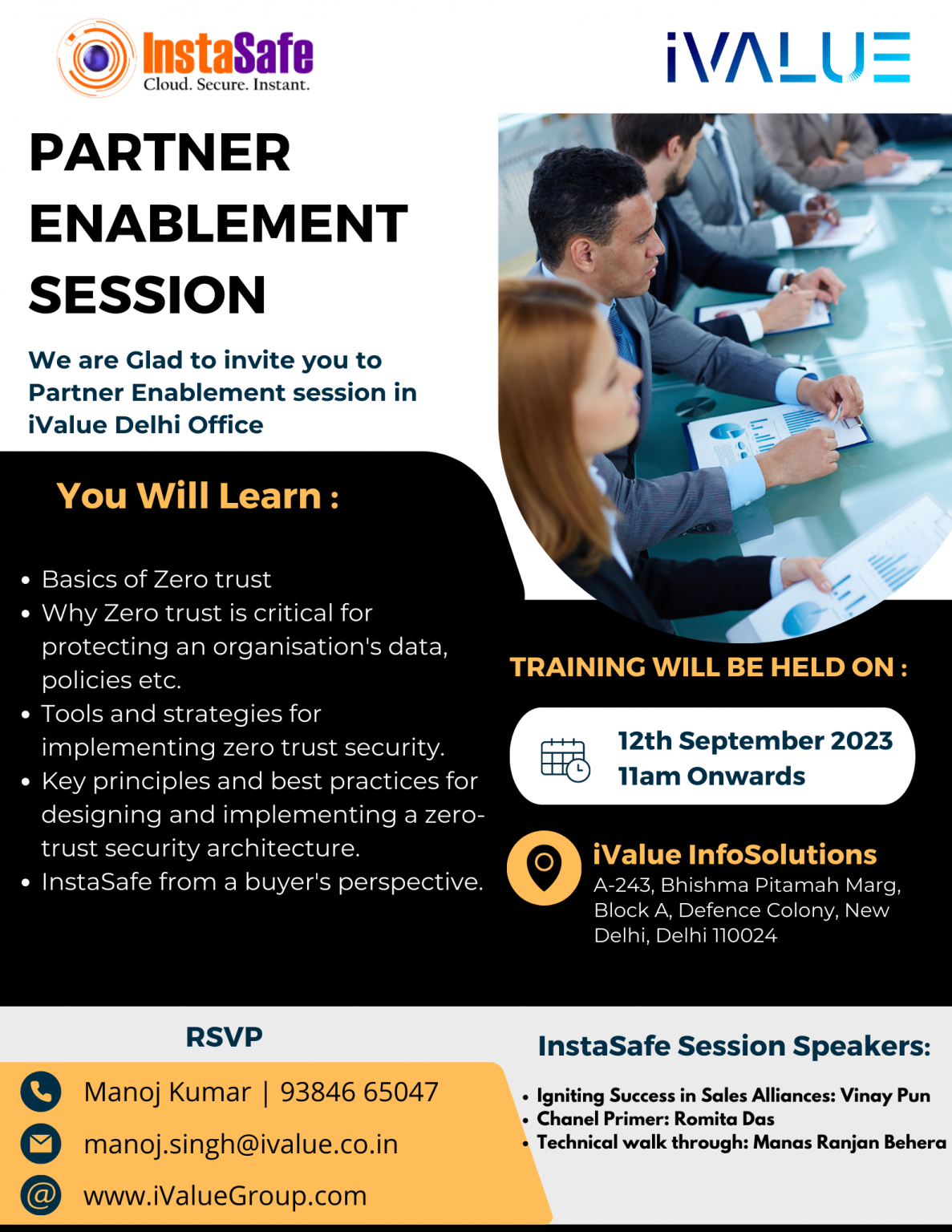 InstaSafe Partner Workshop - iValue India