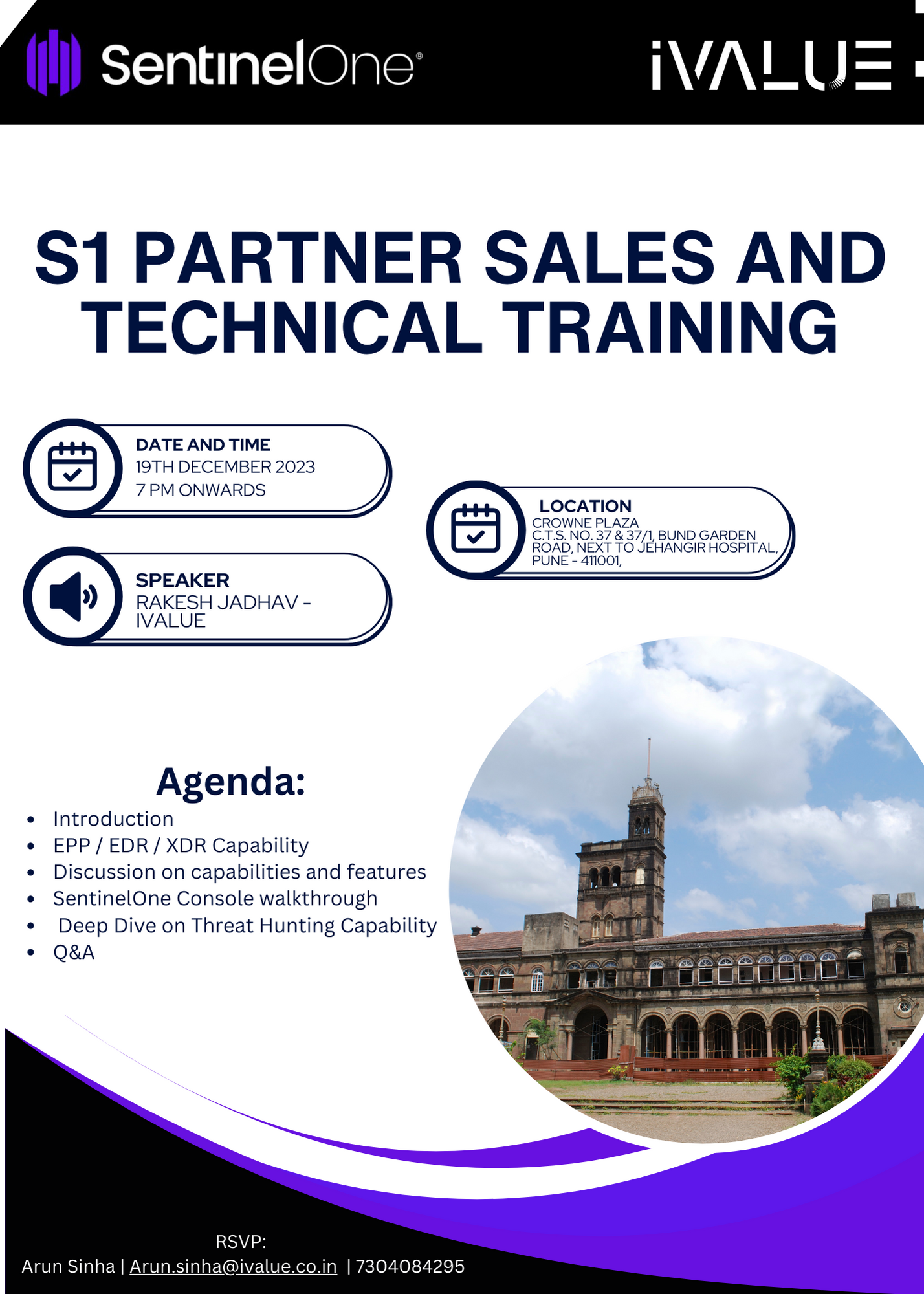 S1 Partner Sales and Technical Training - Pune - iValue India