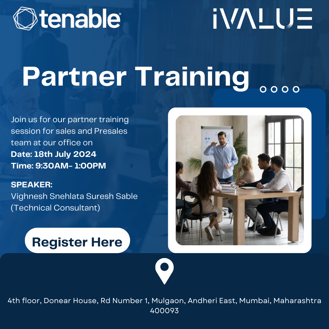 Tenable Partner Enablement - Mumbai - iValue India