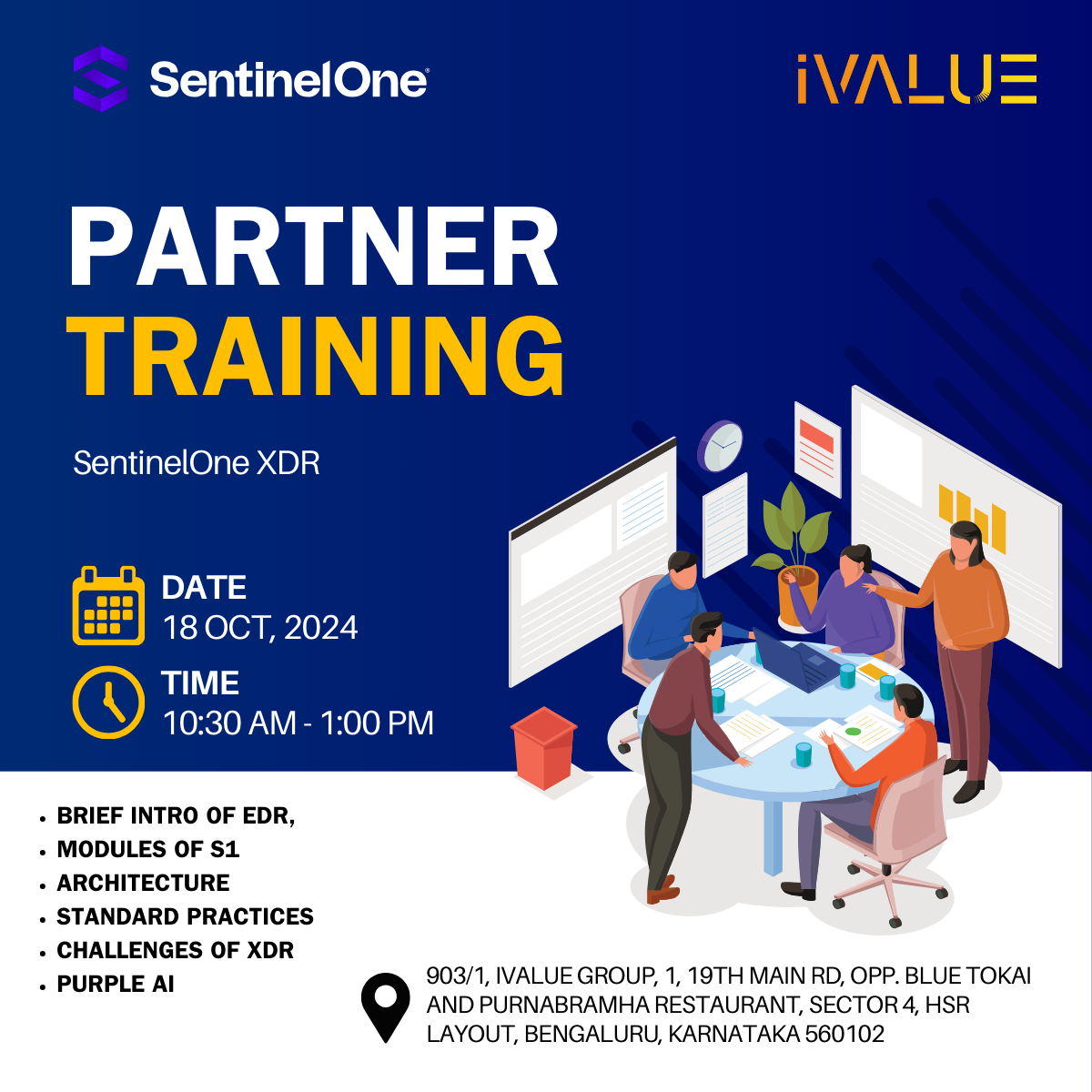 SentinelOne Partner Training - Bangalore - iValue India